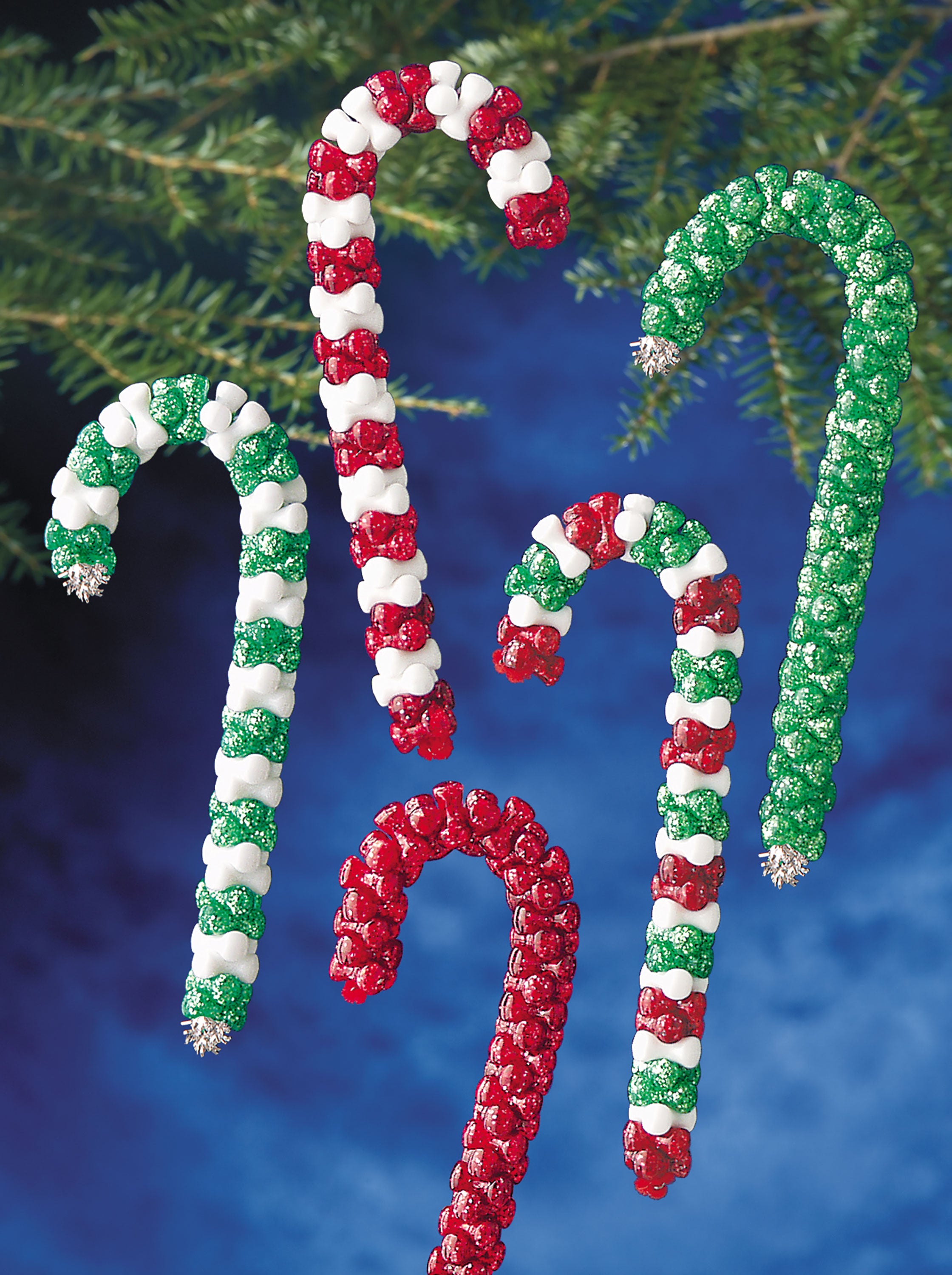 Candy Cane Assortment Ornament Kit – Solid Oak