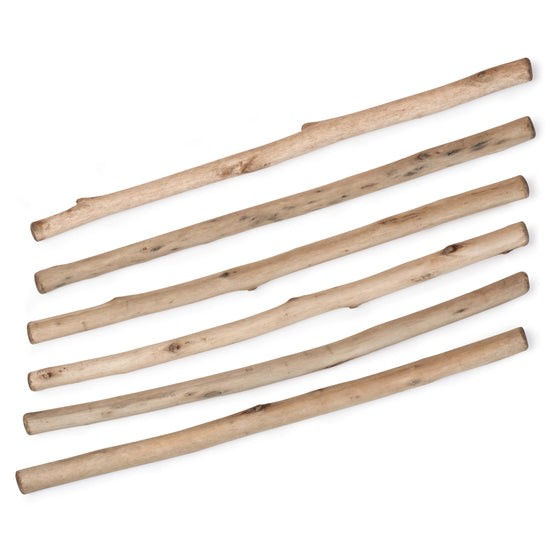 Natural Wood Rods - 13 in. | Solid Oak Make-ramé