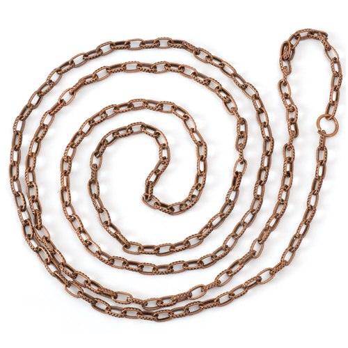 Solid Oak: Steampunk Jewelry Chain Style A - Antiqued Copper Finish