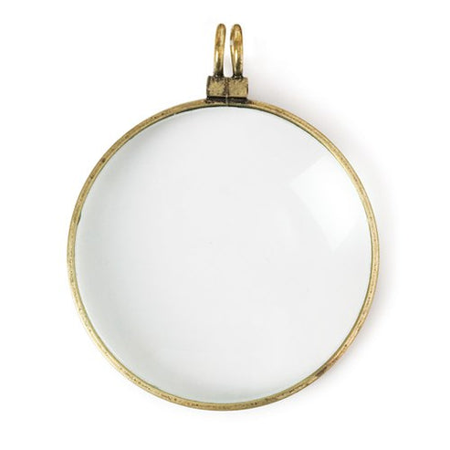 Solid Oak: Steampunk Pendant - Magnifying Glass